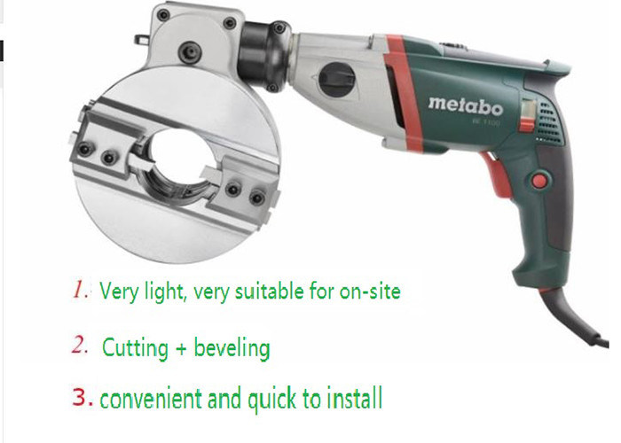 Self Centering Orifice ไฟฟ้าท่อ Beveling Machine Cam Type